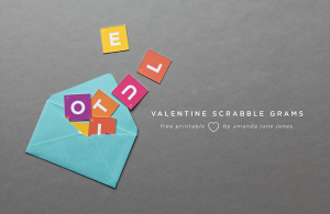 Valentine Scrabble Gram – Free Printable