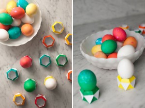Faceted Paper Egg Cups DIY