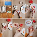 Watercolor Letter Easter Eggs DIY
