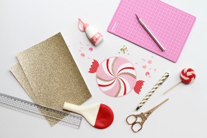 Paper Wheel Candy Greetings