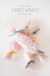Printable Tracing Paper Candy Wraps