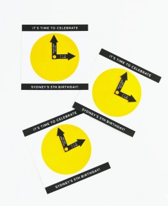 Party Clock Invitation DIY