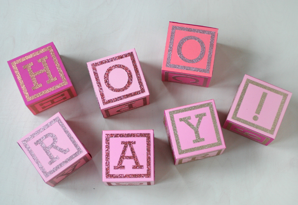 Giant Paper Alphabet Blocks