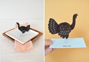 Walnut Turkey Placecards