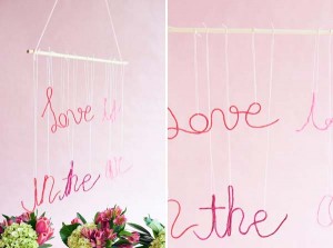 String Words Wall Hanging Diy