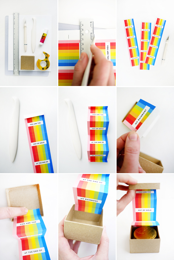 Printable Pot o’ Gold Rainbow Box