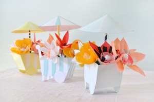 DIY Paper Flower Cart